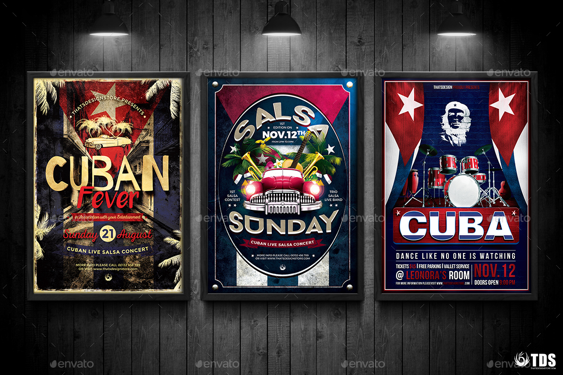 Cuban Flyer Bundle V2 by lou606 | GraphicRiver