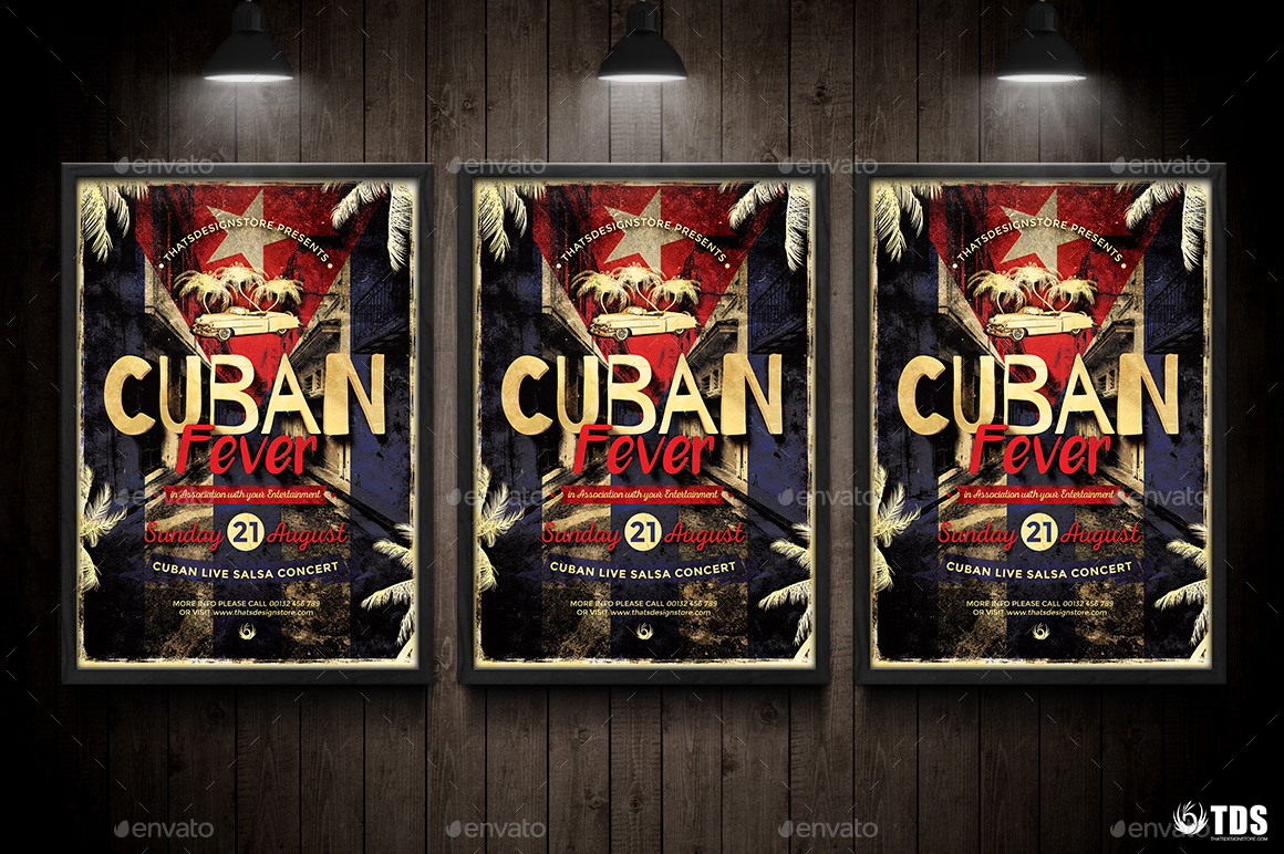 Cuban Fever Flyer Template by lou606 | GraphicRiver