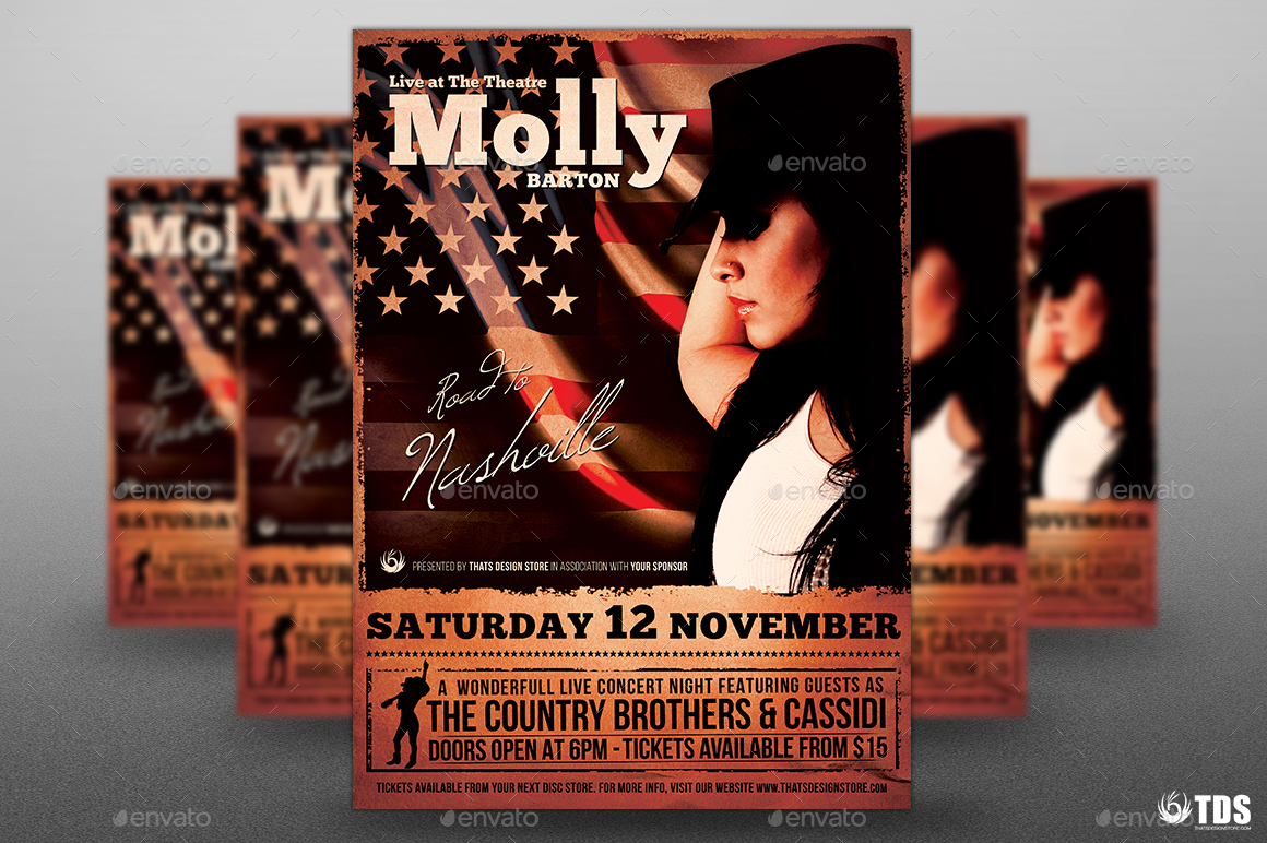 Country Live Flyer Template V2 by lou606 | GraphicRiver