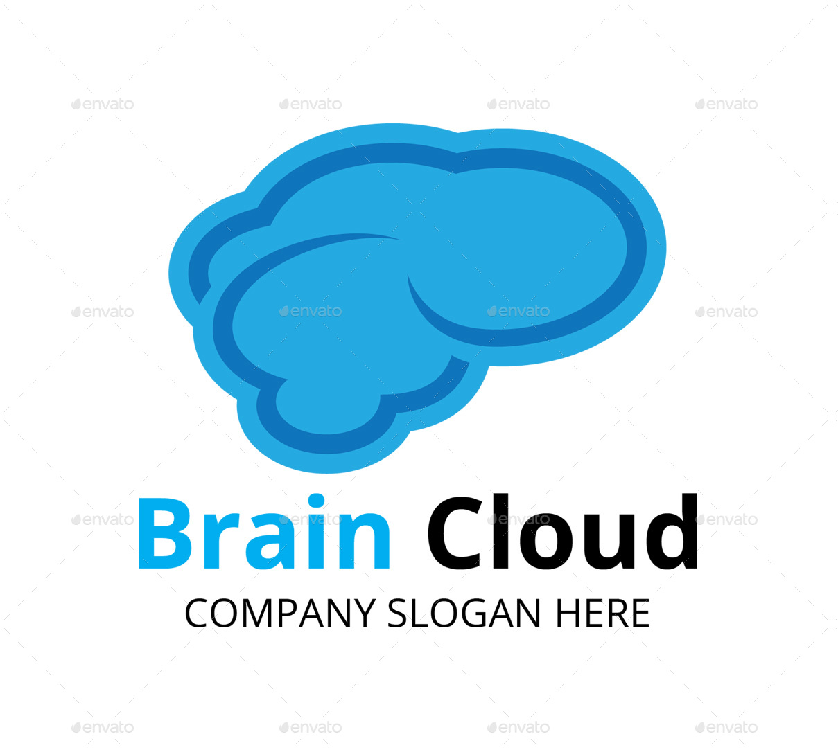 Brain Cloud - Logo Template by artha_desain | GraphicRiver