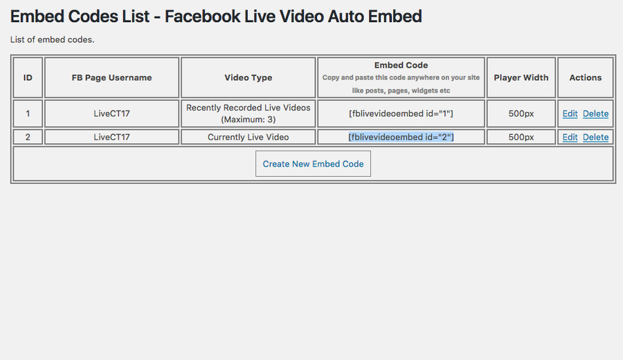 Facebook Live Video Auto Embed for WordPress by shispare | CodeCanyon