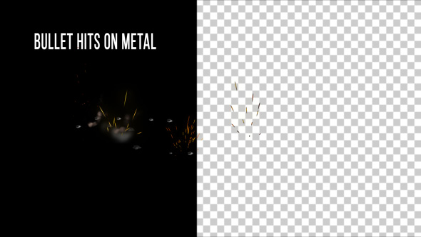 Bullet Hits on Metal by berkerdag | VideoHive