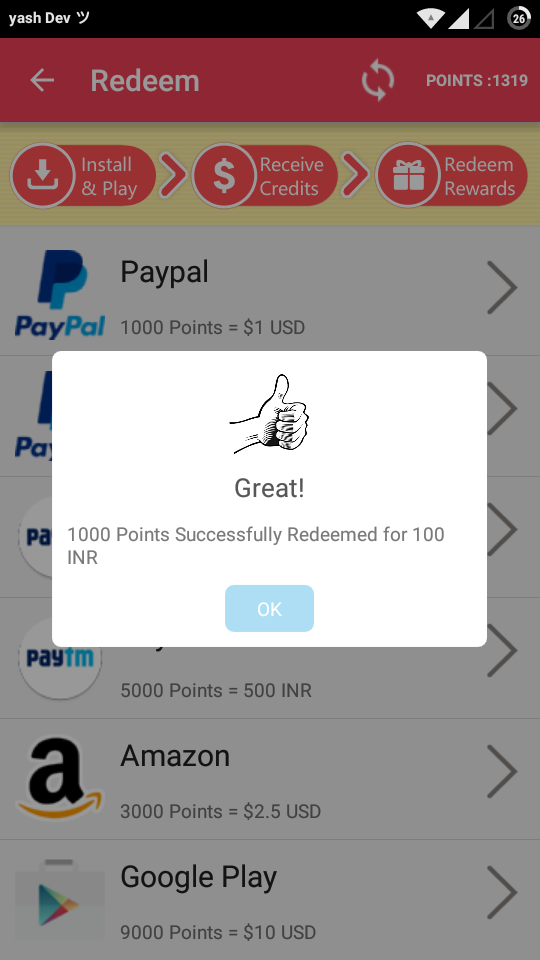 Android Rewards App - POCKET by DroidOXY | CodeCanyon