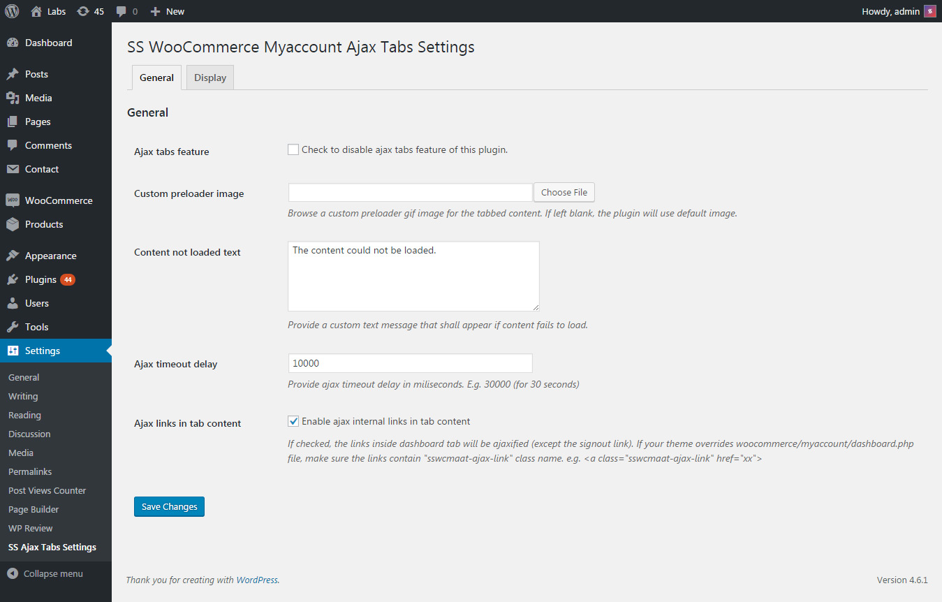 SS WooCommerce Myaccount Ajax Tabs by SaurabhSharma | CodeCanyon