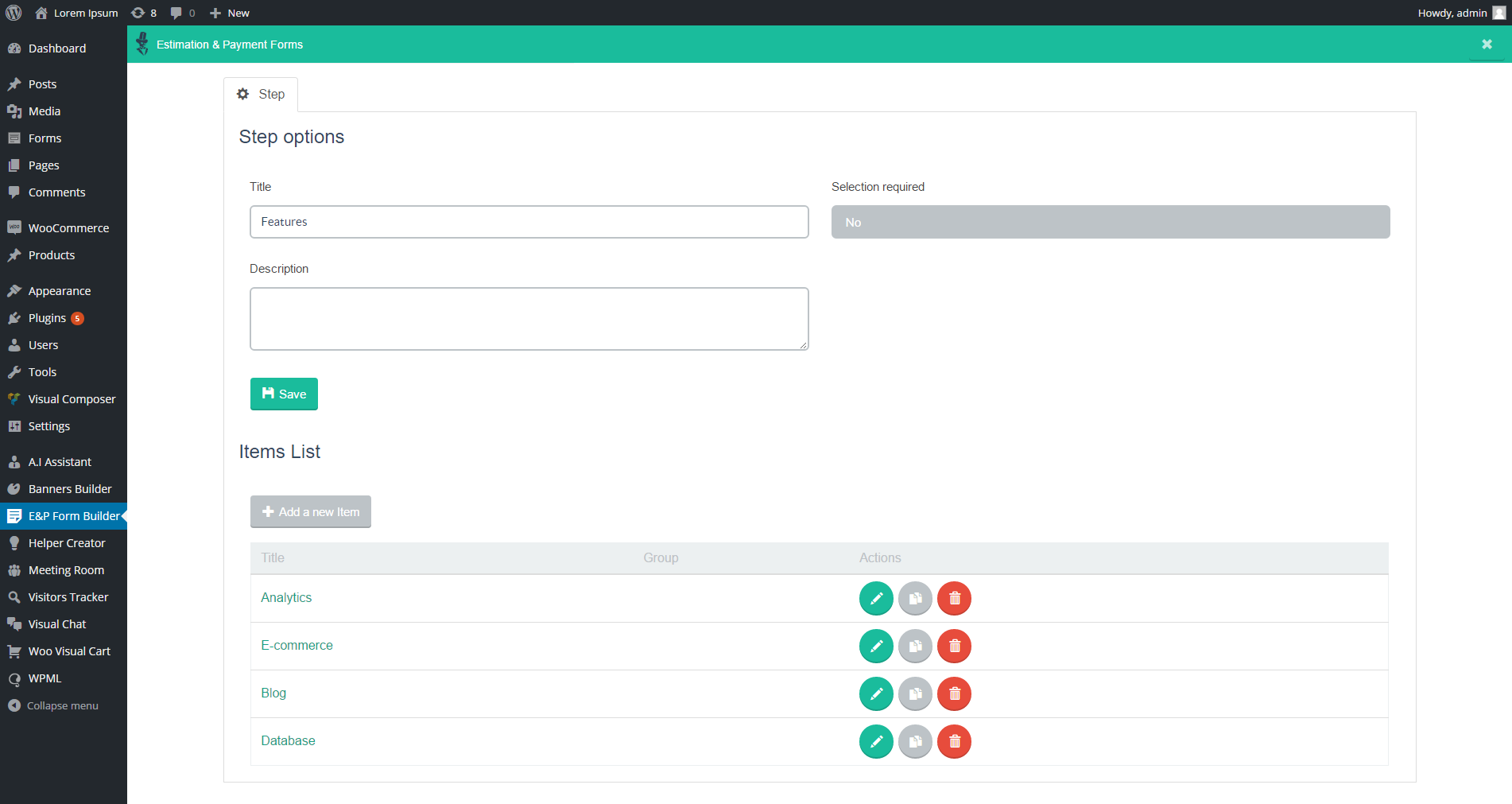WP Cost Estimation & Payment Forms Builder by loopus | CodeCanyon