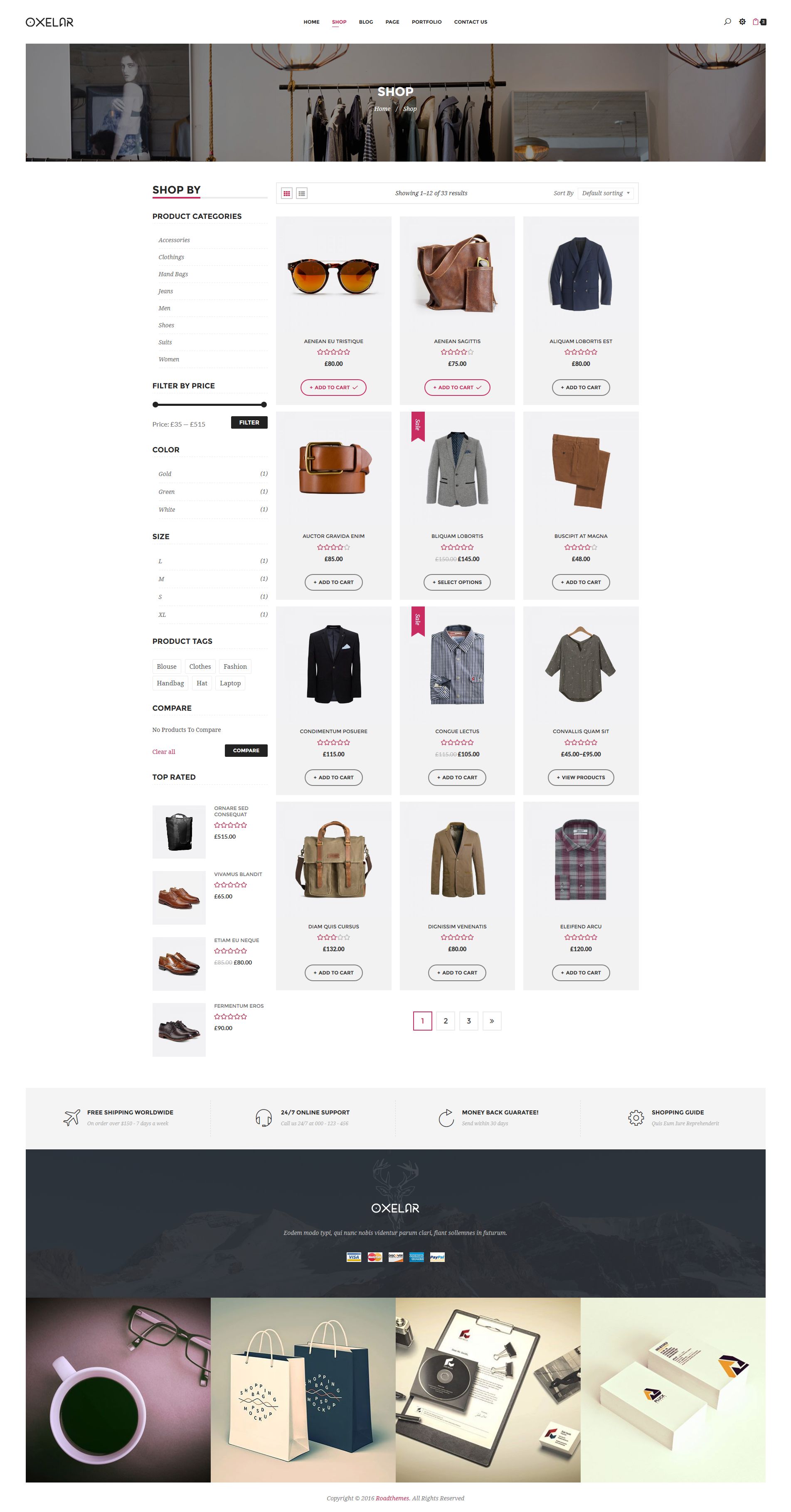 Oxelar - Fashion Responsive WordPress Theme by roadthemes | ThemeForest