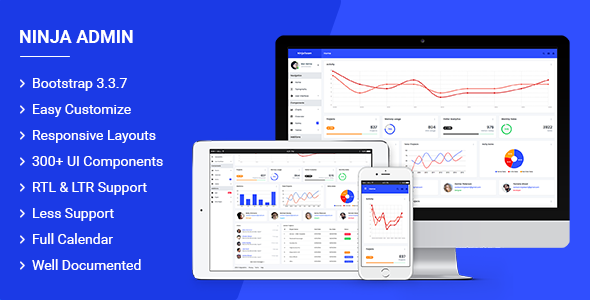 Ninja - Responsive Admin Dashboard Template by NinjaTeam | ThemeForest