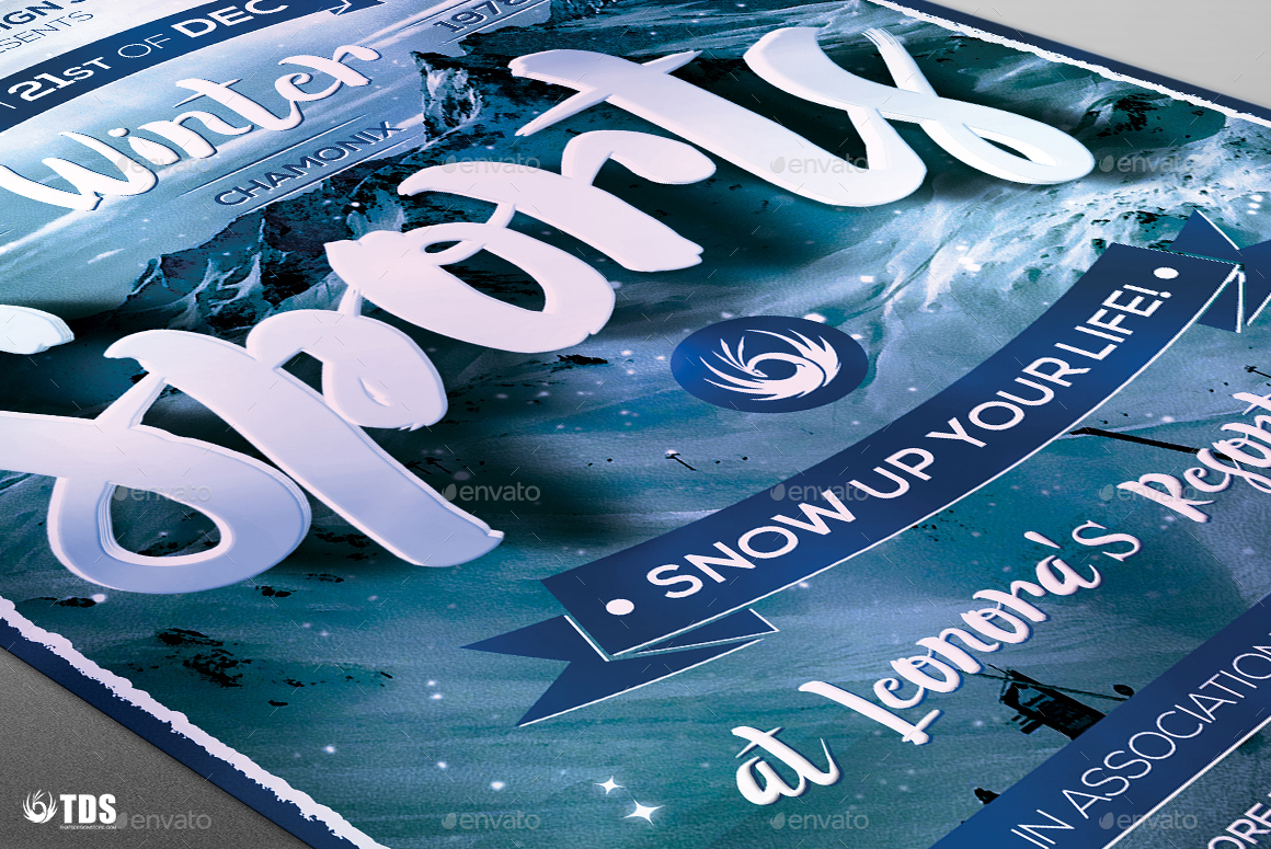 Winter Sports Flyer Template by ThatsDesign | GraphicRiver