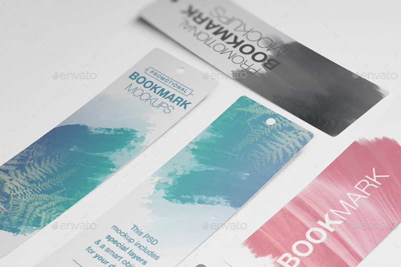Promotional Bookmark Mockups Vol2 by Wutip | GraphicRiver