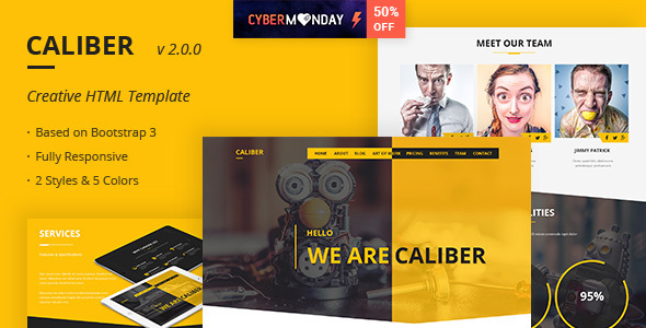Caliber - Creative Multi Purpose HTML Template by themepassion ...