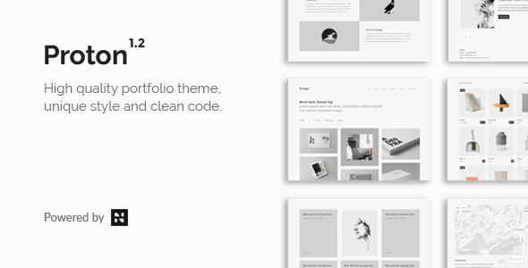 Proton - Minimal Portfolio Theme by neuronthemes | ThemeForest