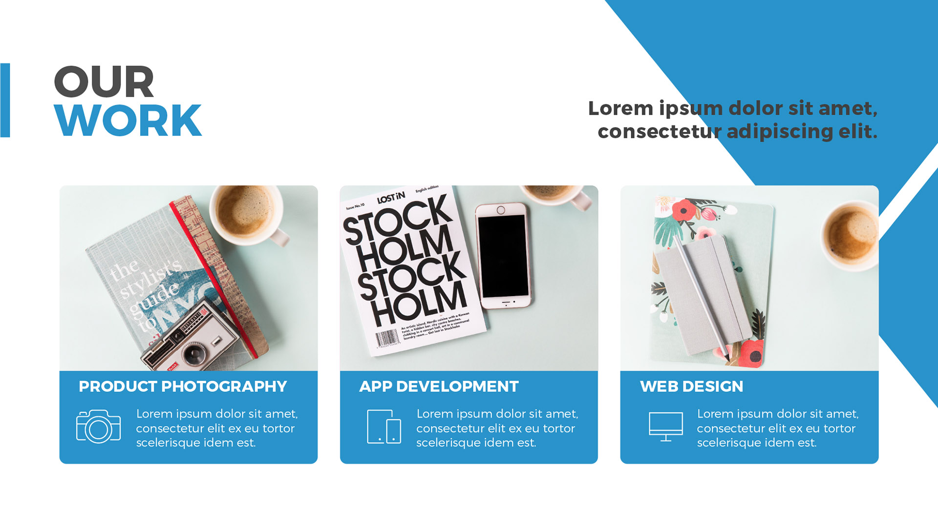 Modern and clean multipurpose Powerpoint template in 5 color scheme by ...