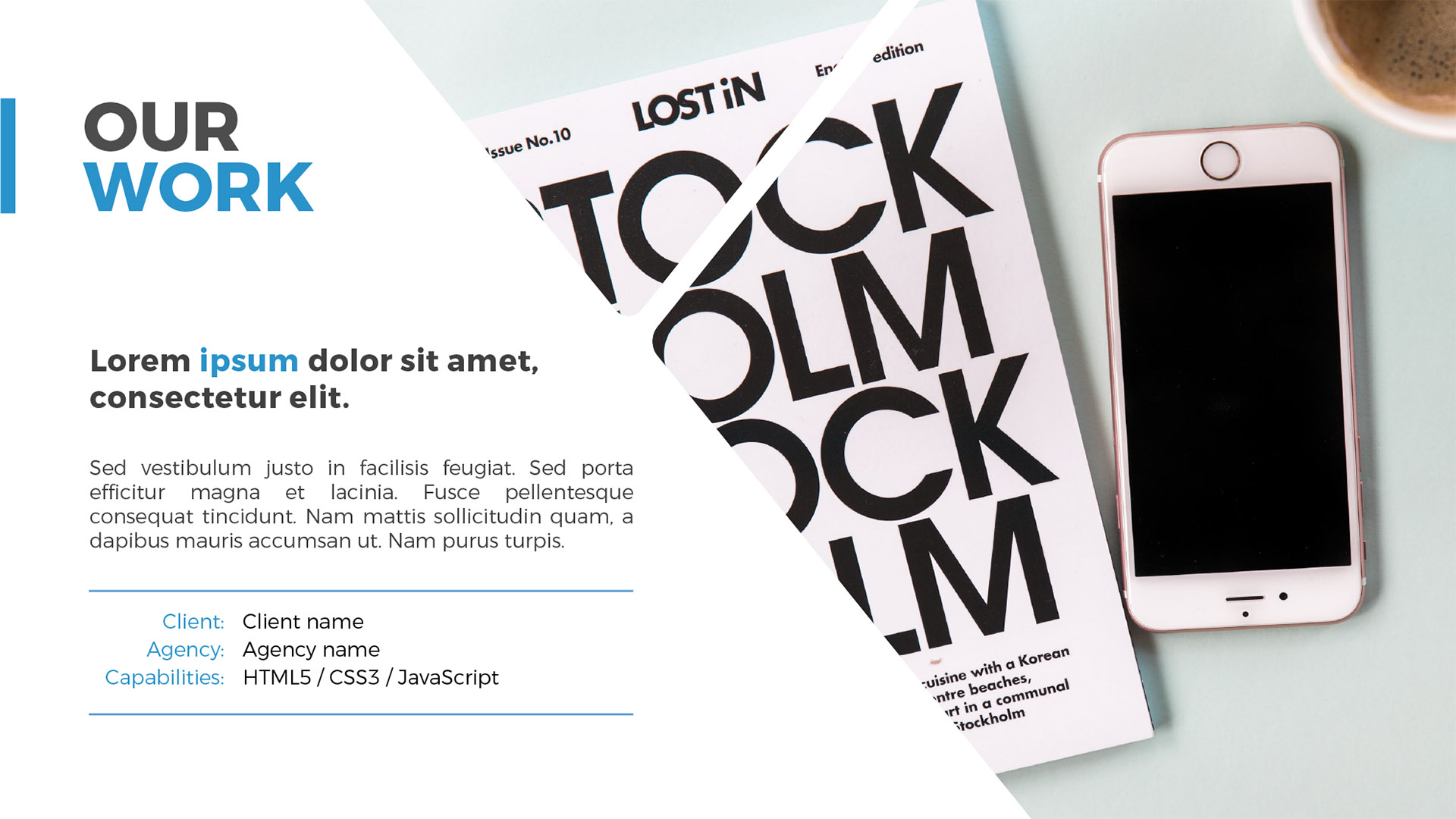 Modern and clean multipurpose Powerpoint template in 5 color scheme by ...