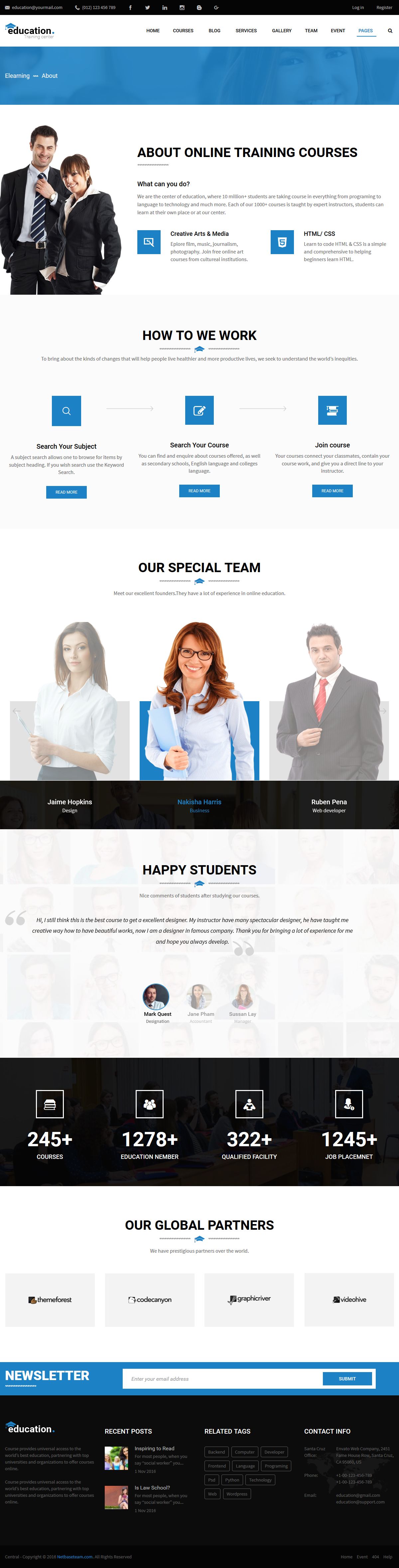 Education - LMS Responsive WordPress Theme by cmsmart | ThemeForest