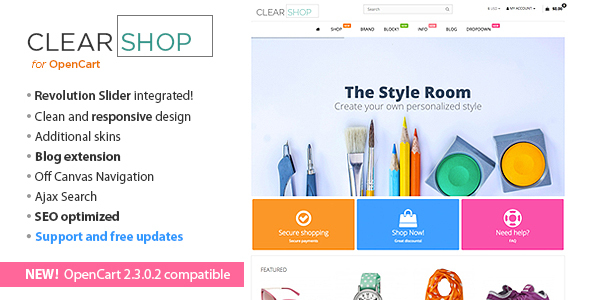 Clearshop - Responsive OpenCart theme by luisvelaz | ThemeForest