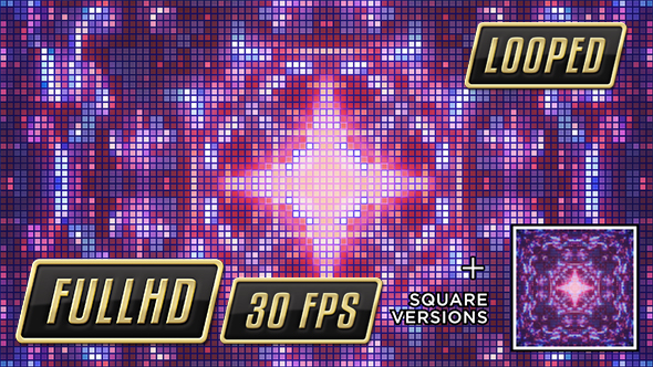 Pixels VJ Loop by CoolMotion | VideoHive