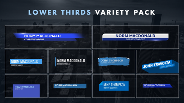 Lower Thirds Variety Pack by GerardGerard | VideoHive