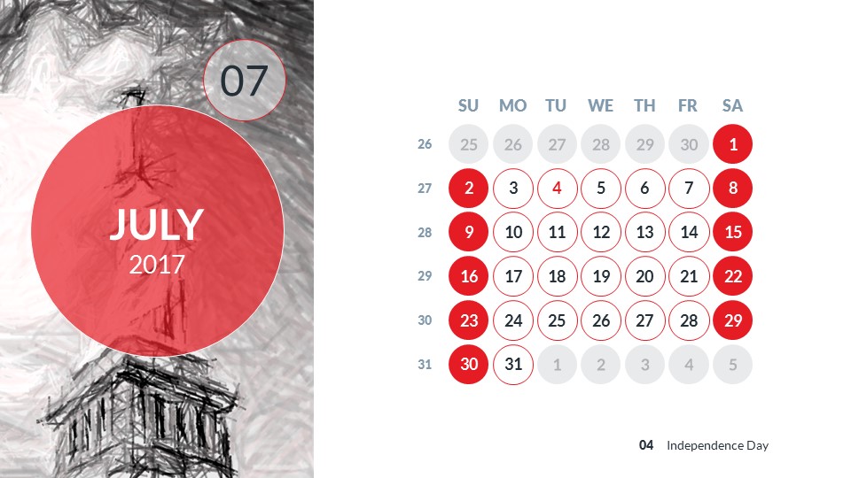 Calendar 2017 and 2016 PowerPoint Presentation Template by SanaNik