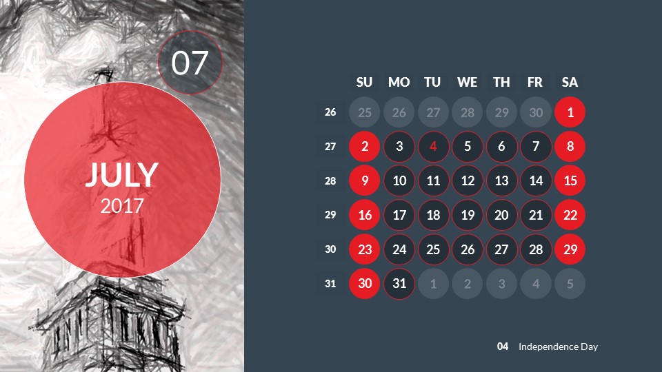 Calendar 2017 and 2016 PowerPoint Presentation Template by SanaNik