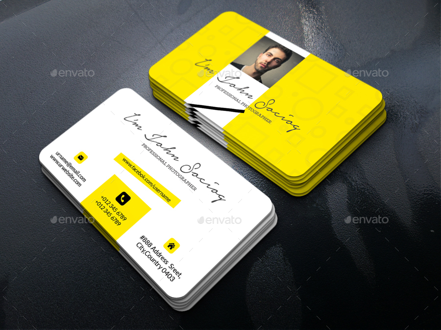 Photographer Business Card by -axnorpix | GraphicRiver