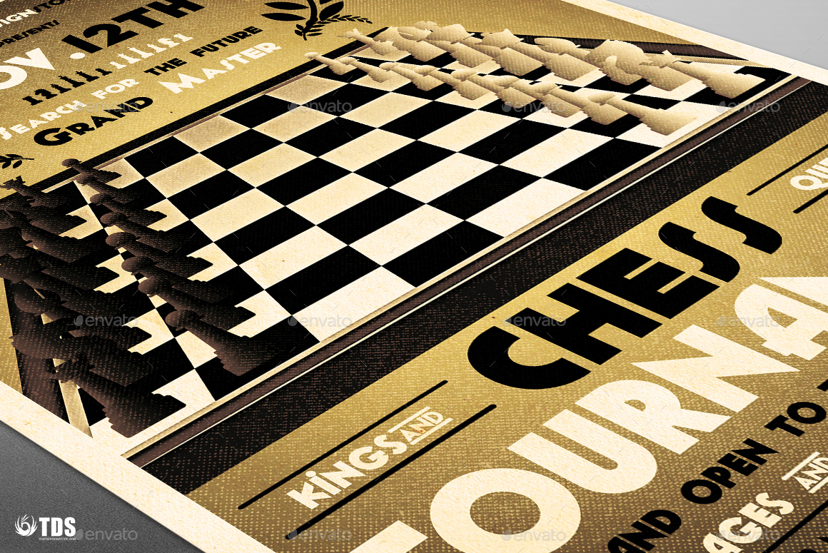 Chess Tournament Flyer Template by lou606 | GraphicRiver