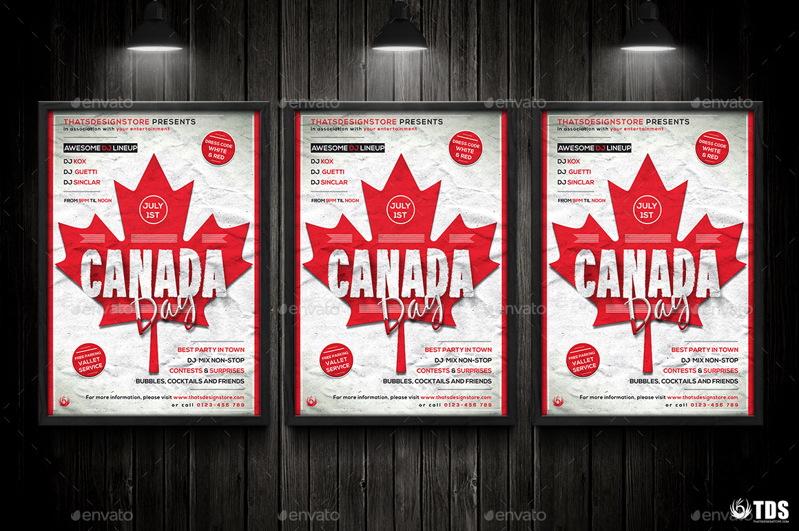 Canada Day Flyer Template by lou606 | GraphicRiver