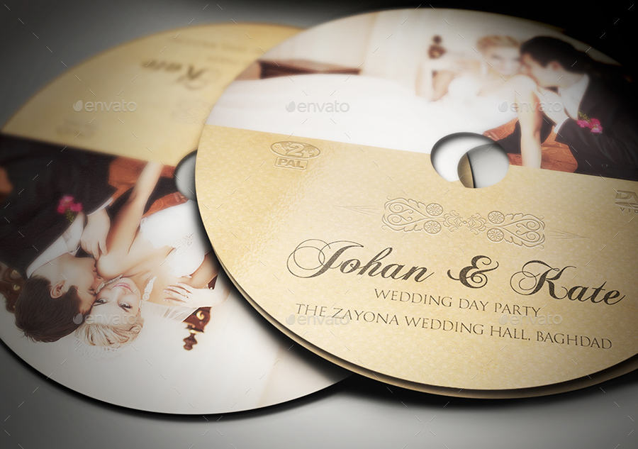 Wedding DVD Cover and Label Template Bundle Vol.2 by OWPictures ...
