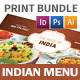 Indian Restaurant Menu Print Bundle by Mike_pantone | GraphicRiver