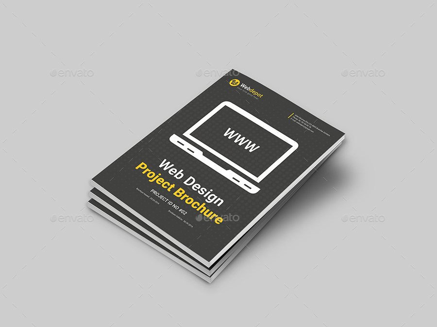 Dark Web Design Brochure by KitCreative | GraphicRiver