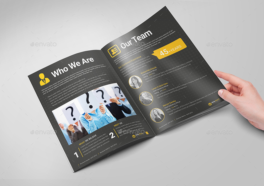 Dark Web Design Brochure by KitCreative | GraphicRiver
