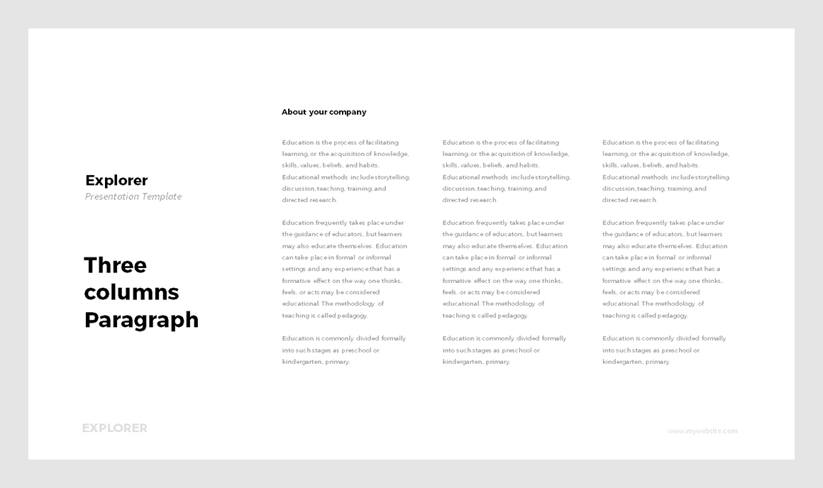 Explorer Powerpoint Template by Hemalaya1 | GraphicRiver