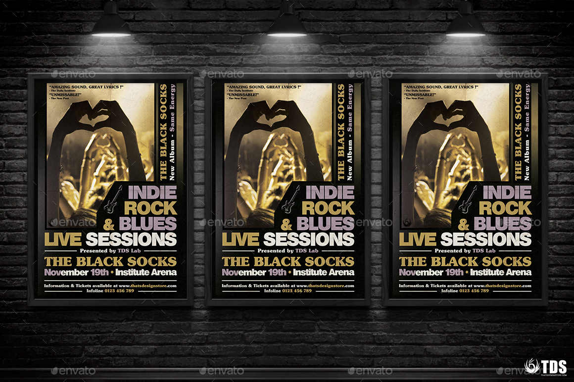 Live Sessions Flyer Template by ThatsDesign | GraphicRiver