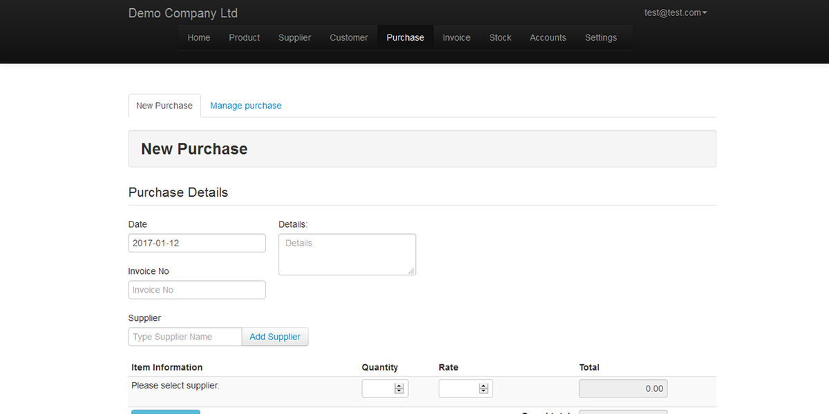 ERP – Business ERP Solution / Product / Shop / Company Management by bdtask
