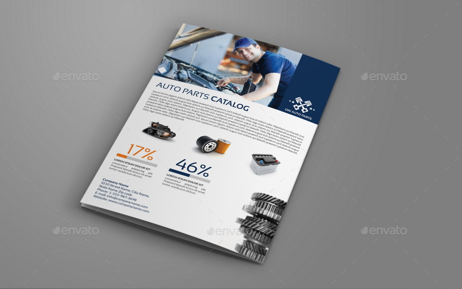 Auto Parts Catalog Brochure Bundle Template Vol.2 by OWPictures ...