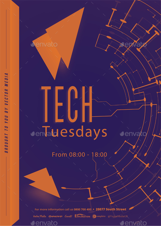 Tech - Flyer by VectorMedia | GraphicRiver