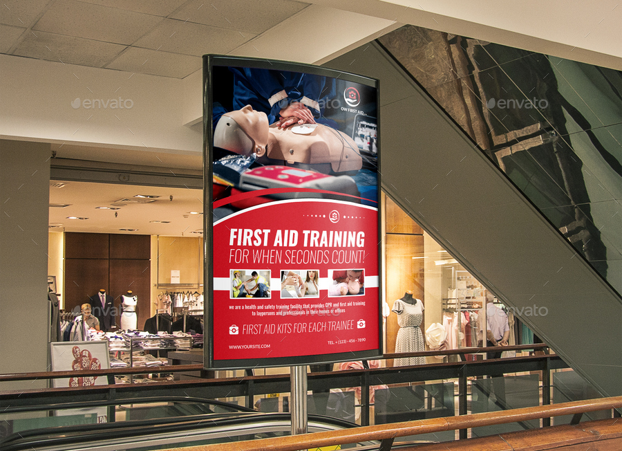 First Aid Poster Template by OWPictures | GraphicRiver