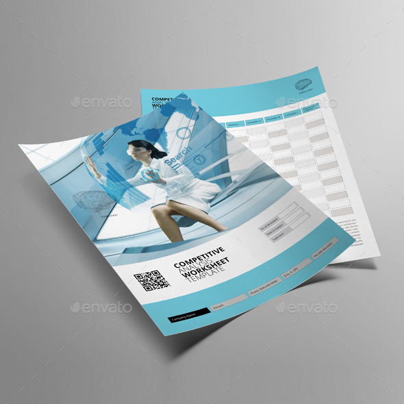 Competitive Analysis Worksheet Template US Letter by Keboto | GraphicRiver