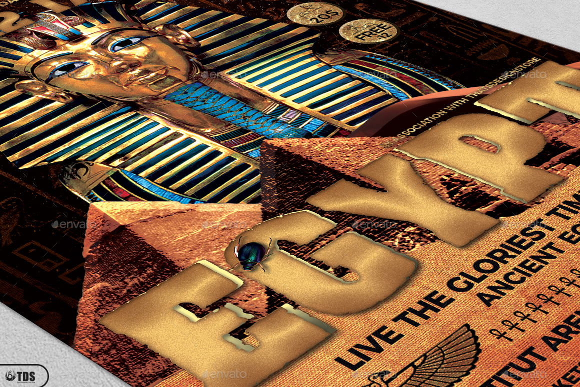 Ancient Egypt Event Flyer Template by lou606 | GraphicRiver