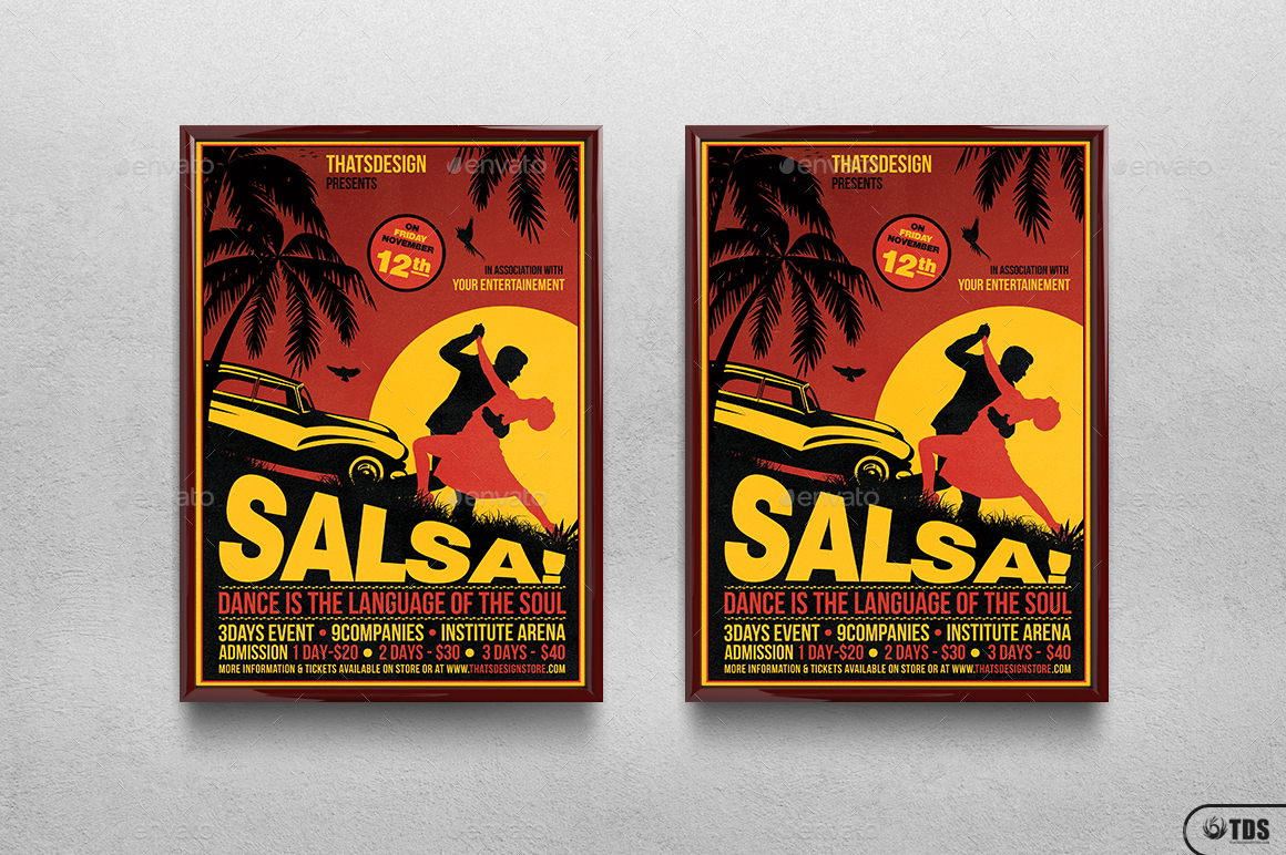 Salsa Flyer Template V3 by lou606 | GraphicRiver