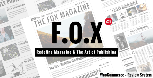The Fox - Contemporary Magazine Theme for Creators by withemes ...