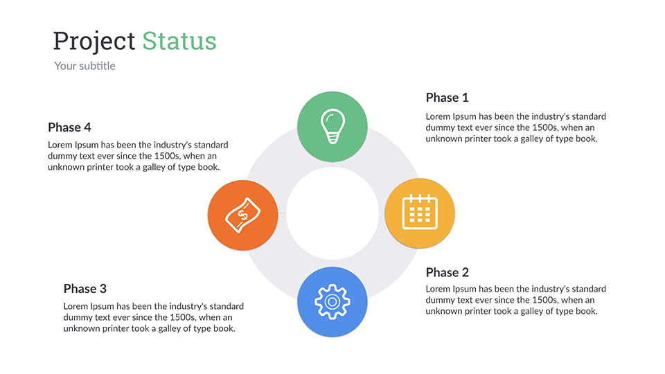 Project Status Keynote Presentation Template by SanaNik | GraphicRiver