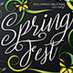 Spring Fest Flyer Template by lou606 | GraphicRiver