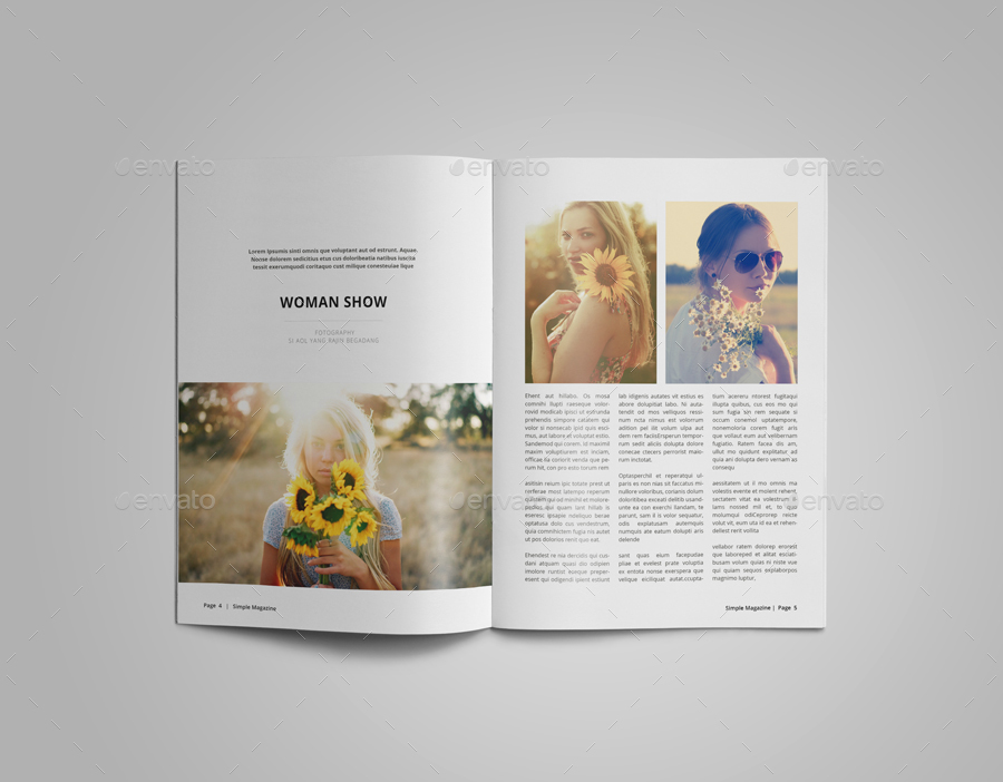 A5 Simple Magazine Template by alhaytar | GraphicRiver
