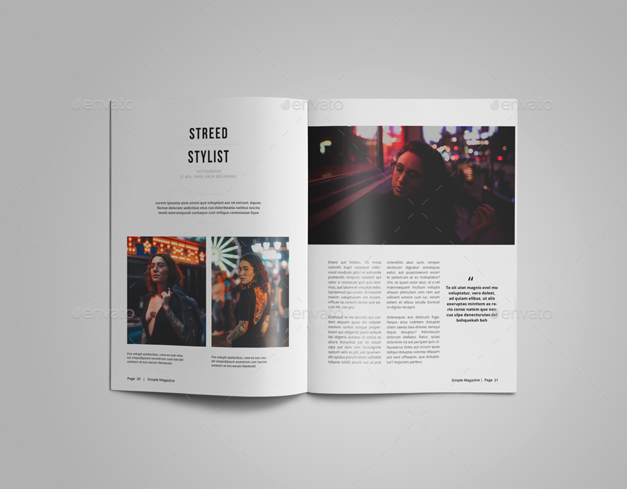 A5 Simple Magazine Template by alhaytar | GraphicRiver