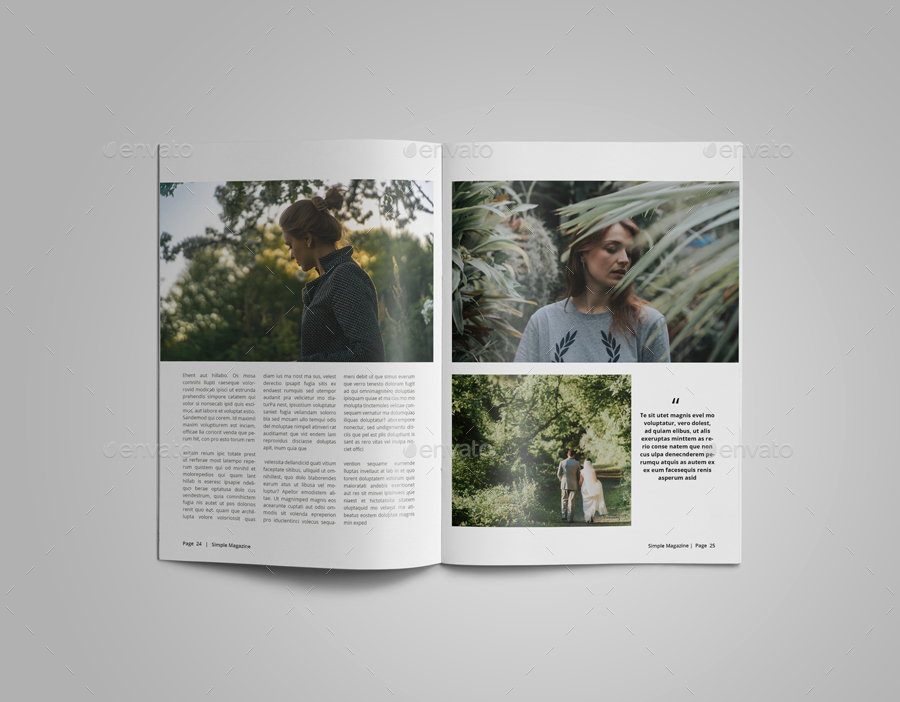 A5 Simple Magazine Template by alhaytar | GraphicRiver