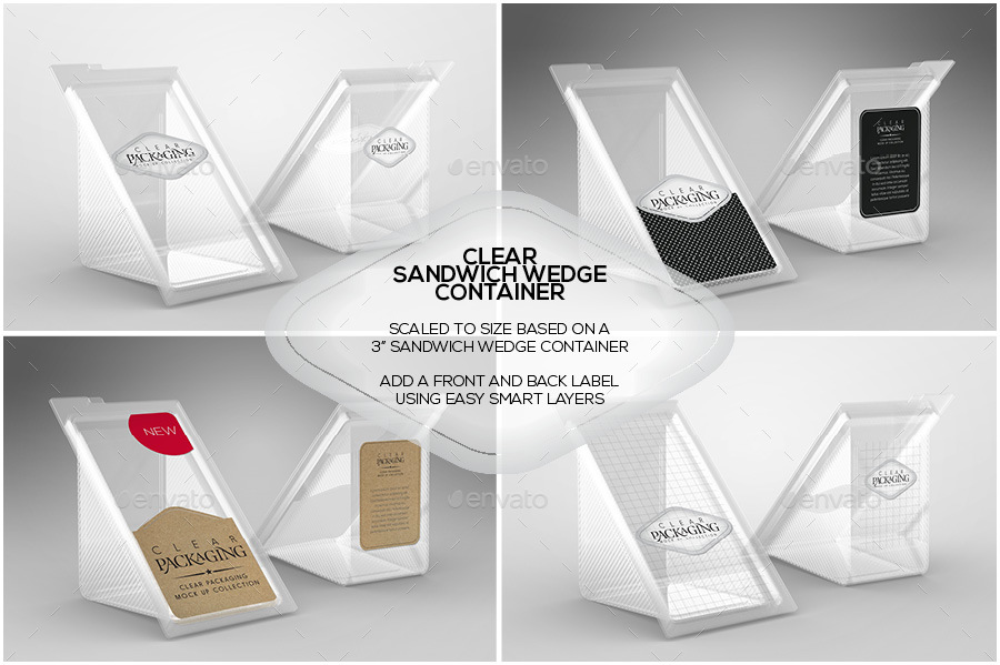 Clear Packaging MockUps 02 by incybautista | GraphicRiver