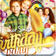 Junior Birthday Party Flyer Template by InTheSky15 | GraphicRiver