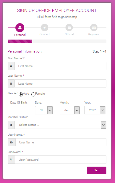 Form Wizard - Multi Step Form Validation by Hi-TechParks | CodeCanyon