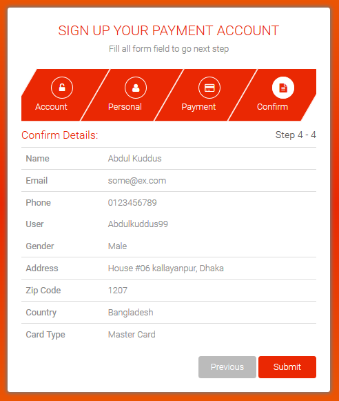 Form Wizard - Multi Step Form Validation by Hi-TechParks | CodeCanyon