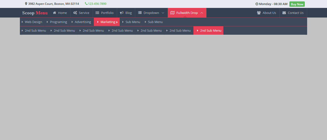 Responsive Horizontal and Vertical Bootstrap Mega Menu by logicalstack